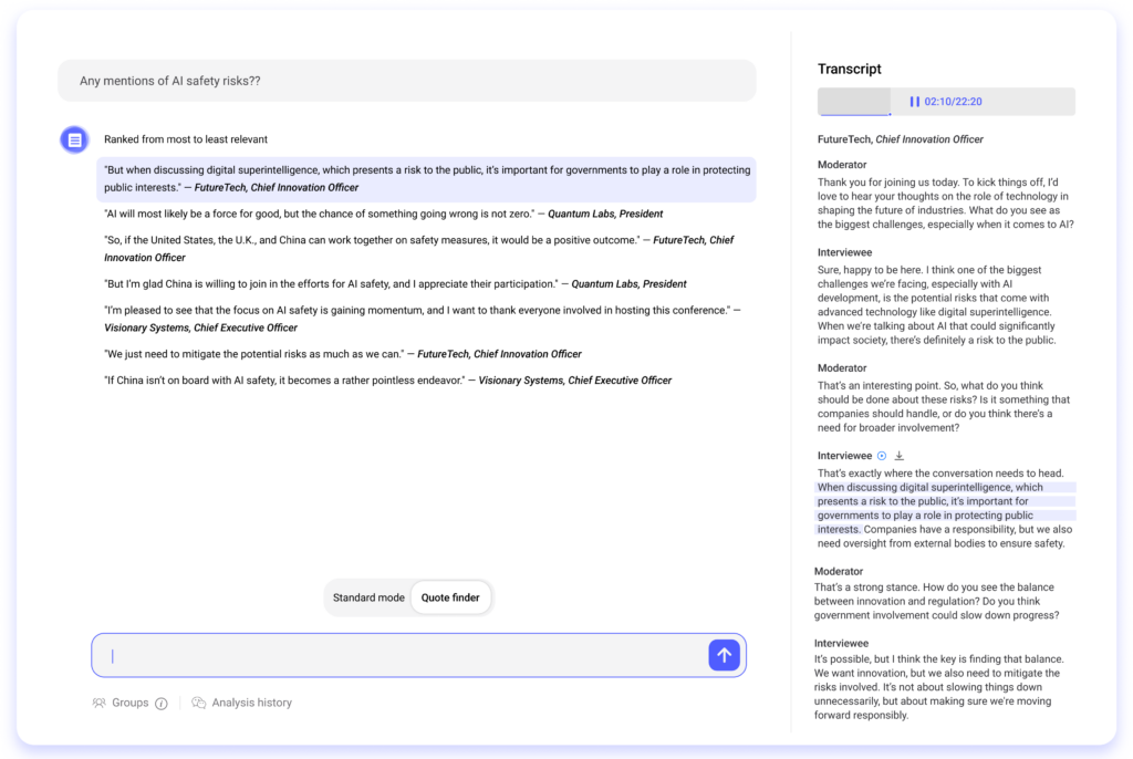 BTI | AI-Powered Interview Transcription and Analysis Platform